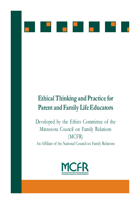 (PDF) Ethical Thinking and Practice for Parent and Family Life Educators