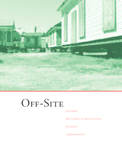 (PDF) Nonsite, Off-Site, the Rhizome and the Ship; or the Impermanence ...