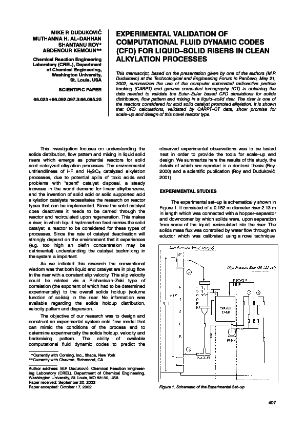 Pdf Experimental Validation Of A Computational Fluid Dynamics Model For Iaq Applications In