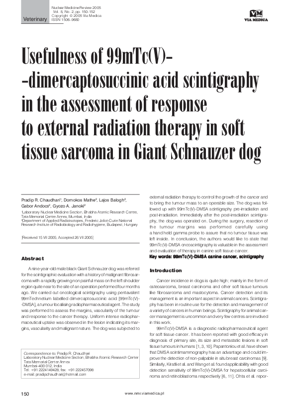 (PDF) Usefulness of (99m)Tc(V)-dimercaptosuccinic acid scintigraphy in ...