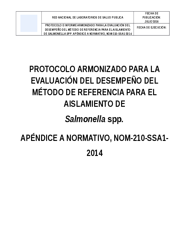 (DOC) PROTOCOLO ARMONIZADO PARA LA EVALUACIÓN DEL DESEMPEÑO DEL MÉTODO DE REFERENCIA PARA EL ...