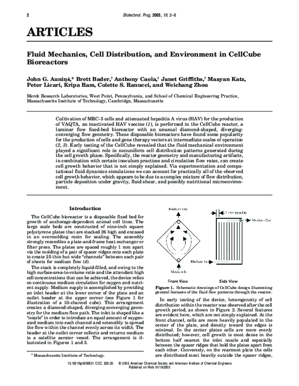 (PDF) Fluid Mechanics, Cell Distribution, and Environment in CellCube ...