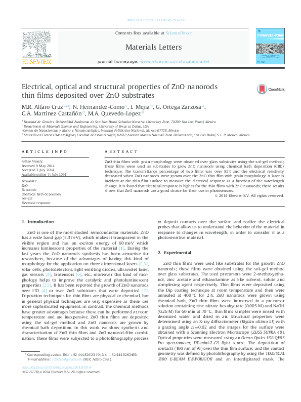 (PDF) Electrical, optical, and structural properties of ITO co-sputtered IZO films by dual ...