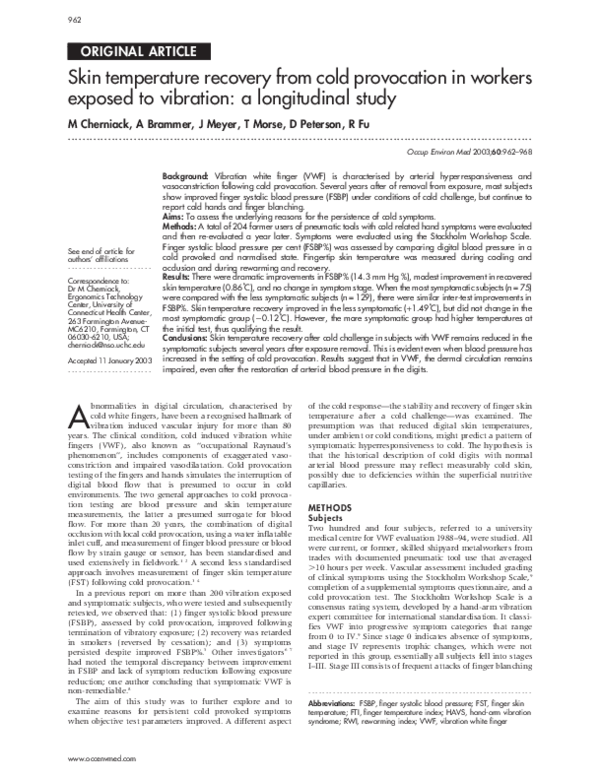 (PDF) Skin temperature recovery from cold provocation in workers ...