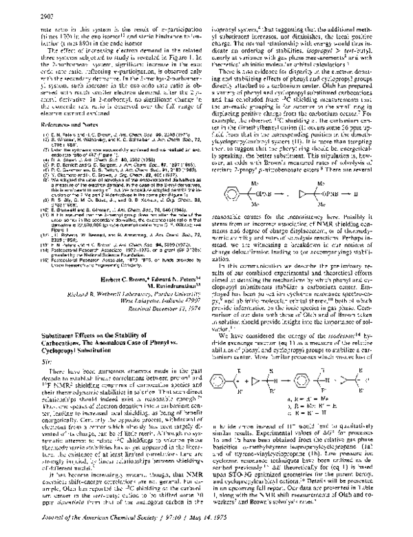 (PDF) Substituent effects on the stability of carbocations. Anomalous ...