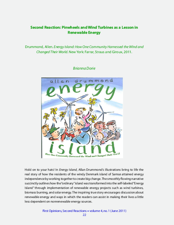 (PDF) Second Reaction: Pinwheels and Wind Turbines as a Lesson in ...