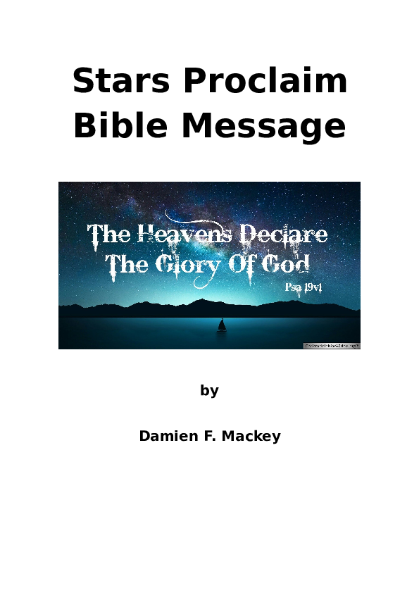 (DOC) Stars Proclaim Bible Message