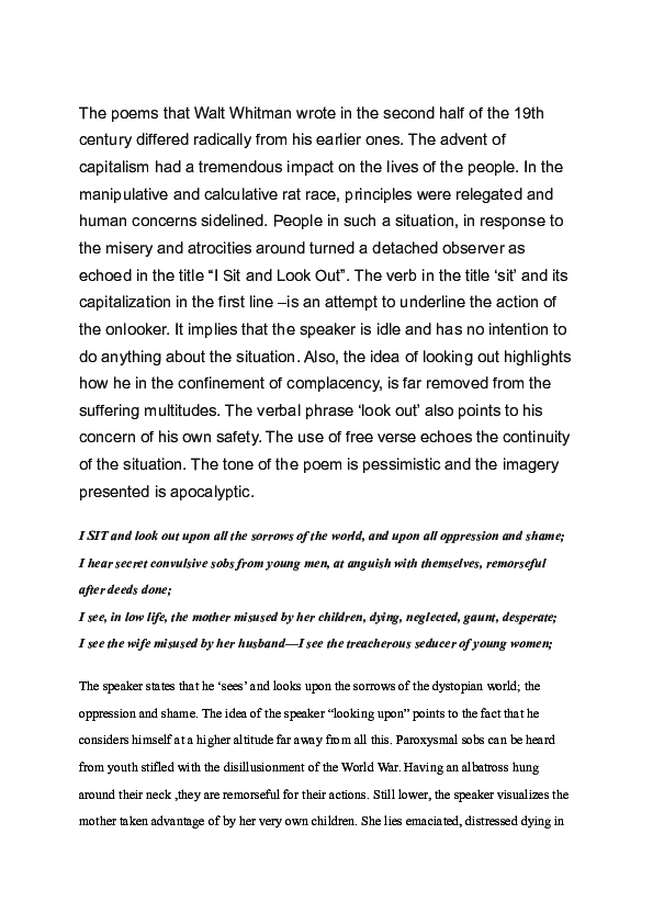 (DOC) I sit and look out | Bala Murugan - Academia.edu