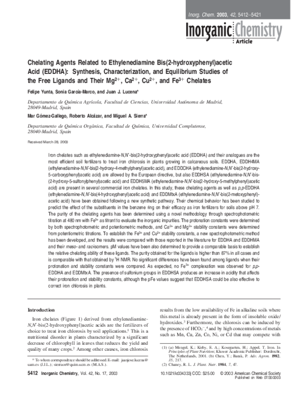 (PDF) Chelating Agents Related to Ethylenediamine Bis(2-hydroxyphenyl ...