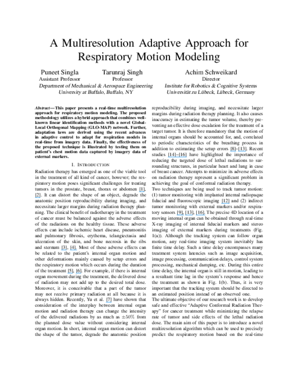 (PDF) A multiresolution adaptive approach for respiratory motion modeling