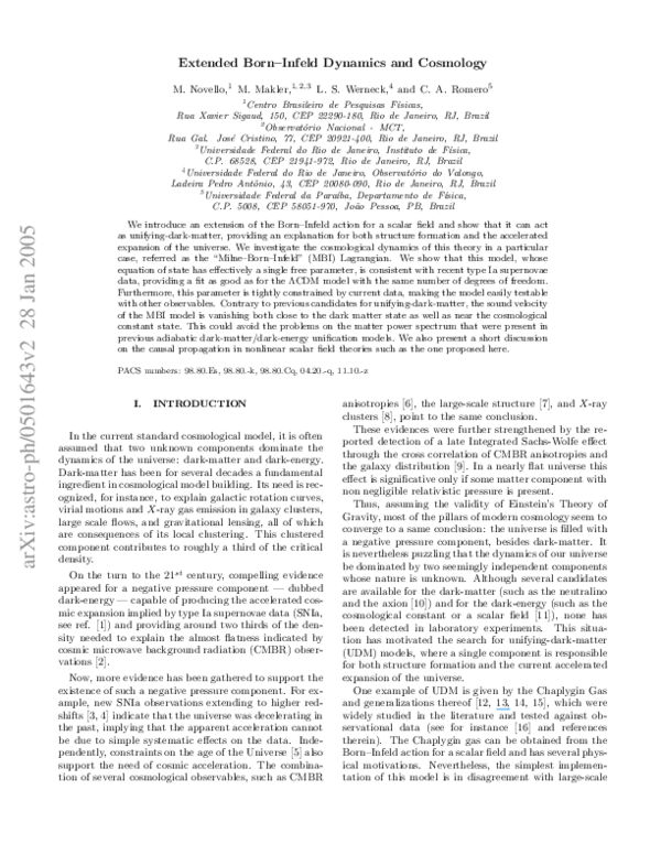(PDF) Extended Born-Infeld dynamics and cosmology