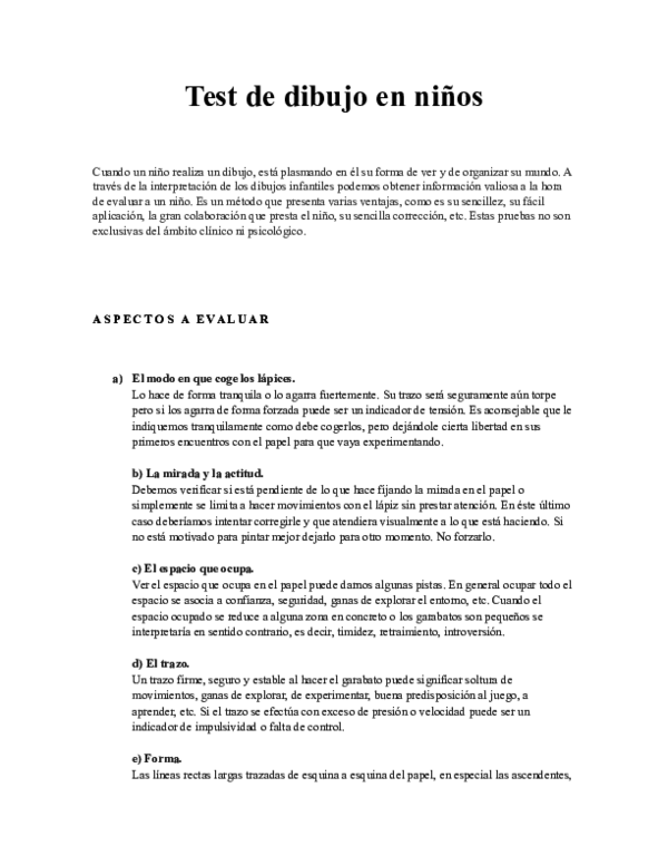 (DOC) Test de dibujo en niños