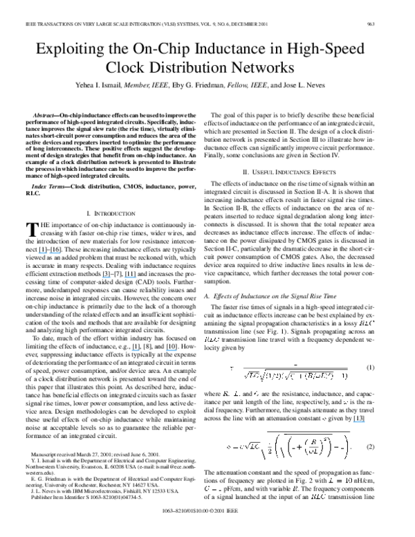 (PDF) Exploiting the on-chip inductance in high-speed clock ...