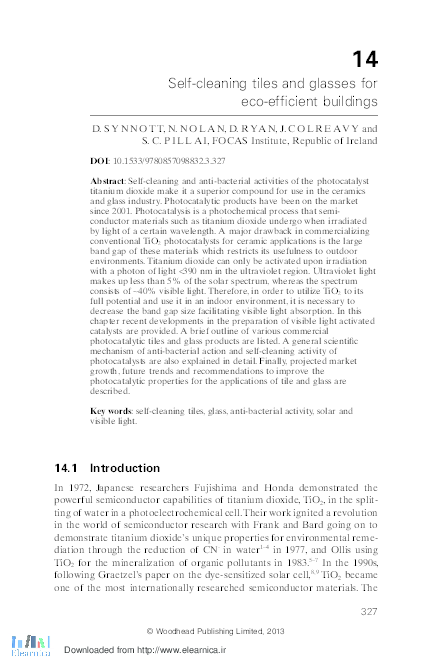 Pdf 4 Self Cleaning Tiles And Glasses For Eco Effi Cient Buildings