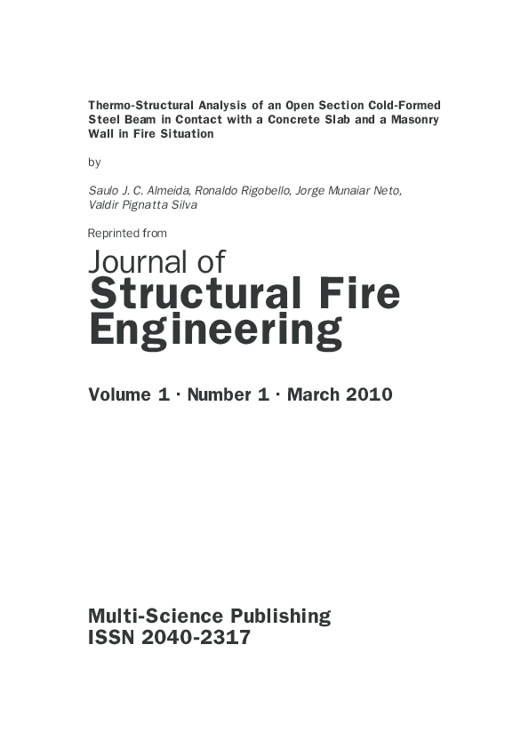 (PDF) Thermo-Structural Analysis of an Open Section Cold-Formed Steel ...