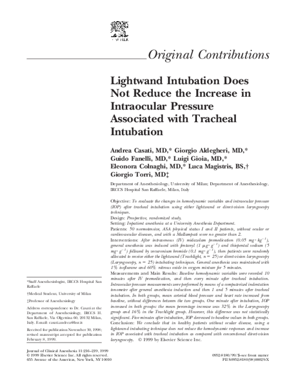 (PDF) Lightwand intubation does not reduce the increase in intraocular ...