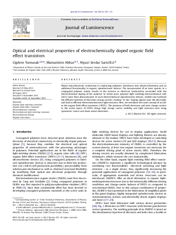 (PDF) Optical and electrical properties of electrochemically deposited ...