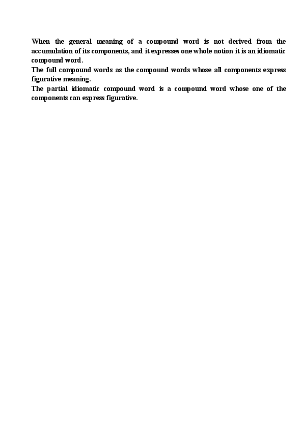 (DOC) Idiomatic compound words