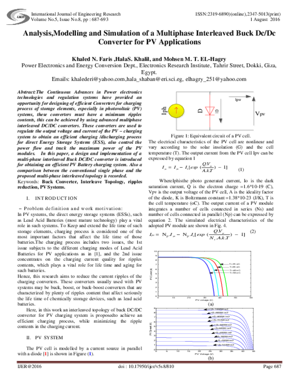 Pdf Analysis Modelling And Simulation Of A Multiphase Interleaved
