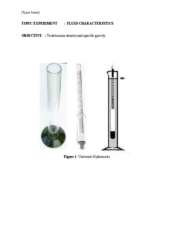 Lab report fluid characteristics