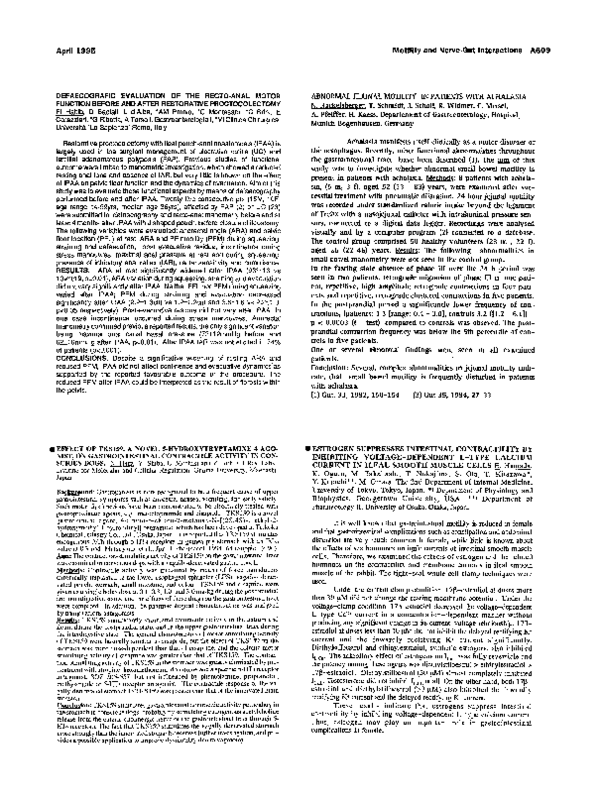 Pdf Defaecografic Evaluation Of The Recto Anal Motor Function Before And After Restorative