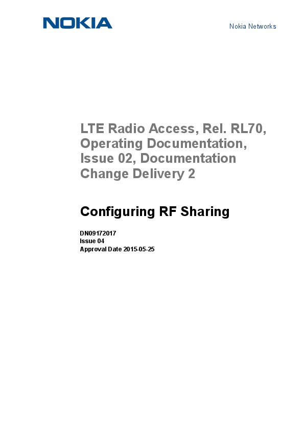 (PDF) Configuring RF Sharing