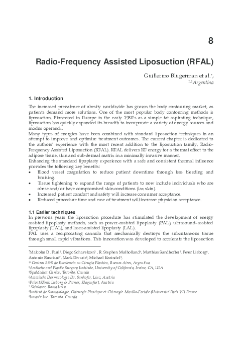 (PDF) Radio-Frequency Assisted Liposuction (RFAL)