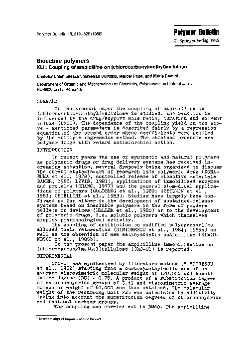 (PDF) Bioactive polymers