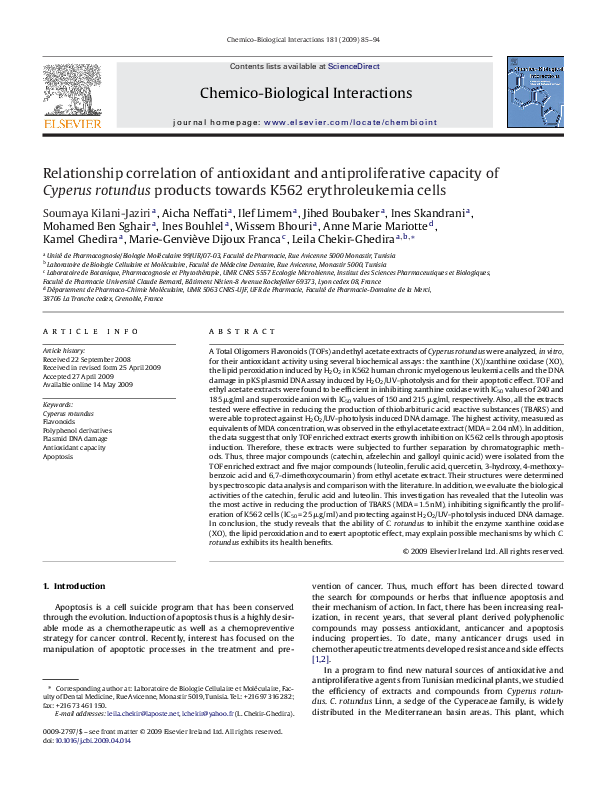 (PDF) In vitro evaluation of antibacterial, antioxidant, cytotoxic and apoptotic activities of ...