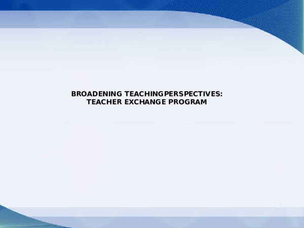 (PPT) Broadening Teaching Perspectives