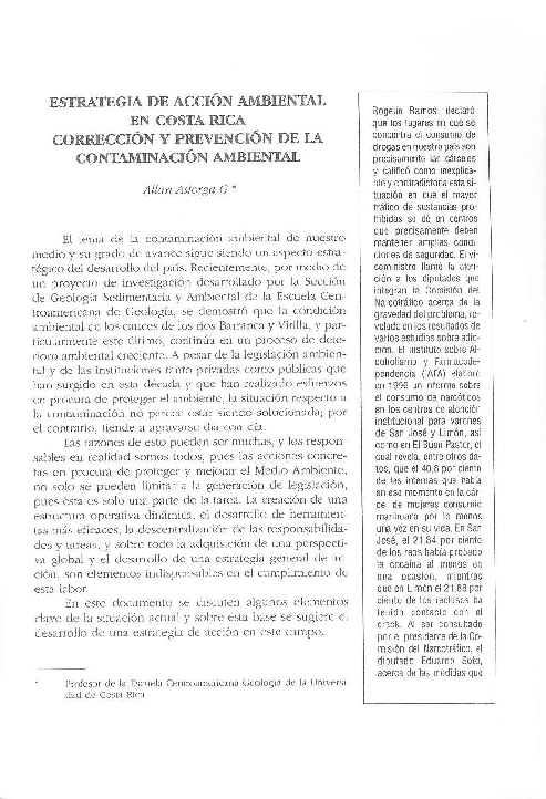 (PDF) Estrategia De Acción Ambiental en Costa Rica Corrección y ...