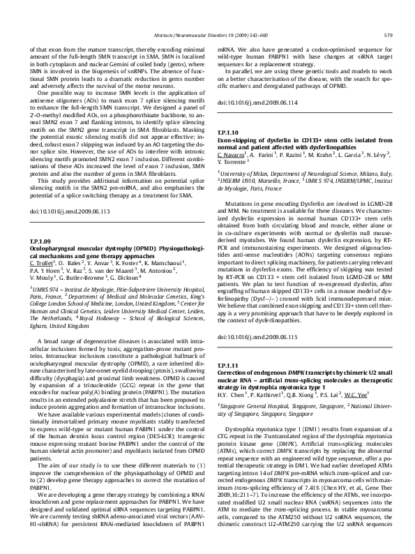 (PDF) T.P.1.09 Oculopharyngeal muscular dystrophy (OPMD ...