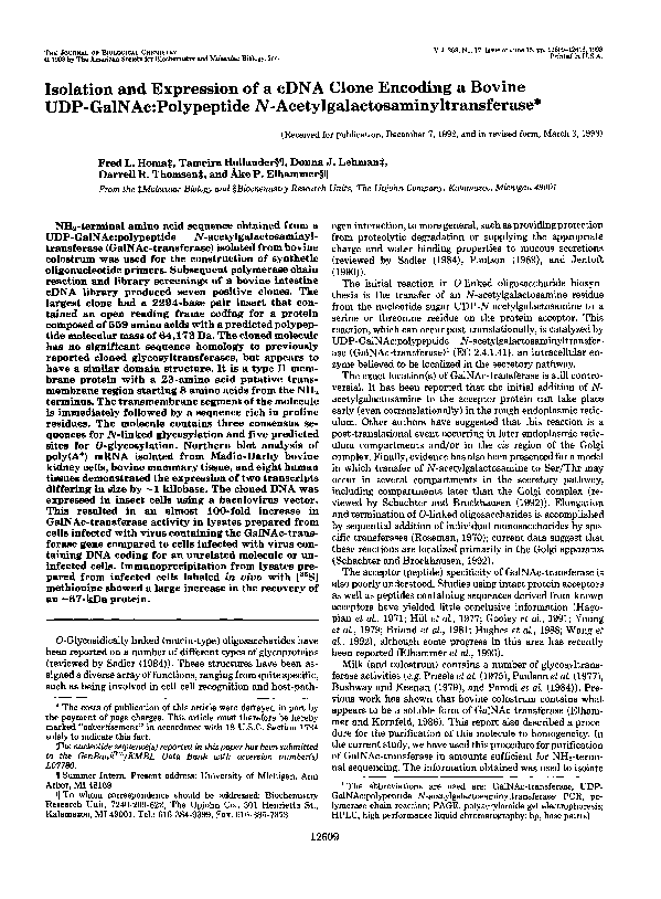 (PDF) Isolation and expression of a cDNA clone encoding human kynureninase | Daniela Alberati ...