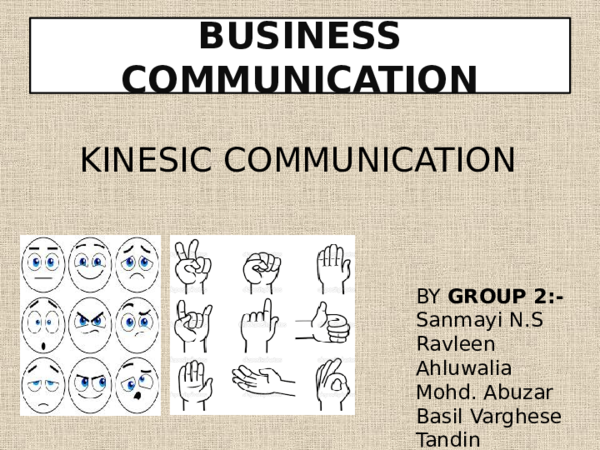 (PPT) Kinesic Communication | Ravleen Ahluwalia - Academia.edu