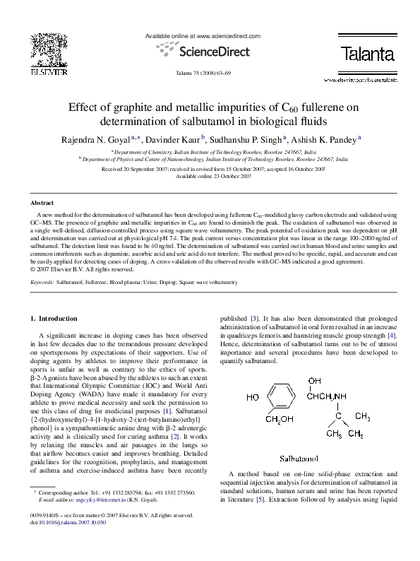 (PDF) Effect of graphite and metallic impurities of C 60 fullerene on ...
