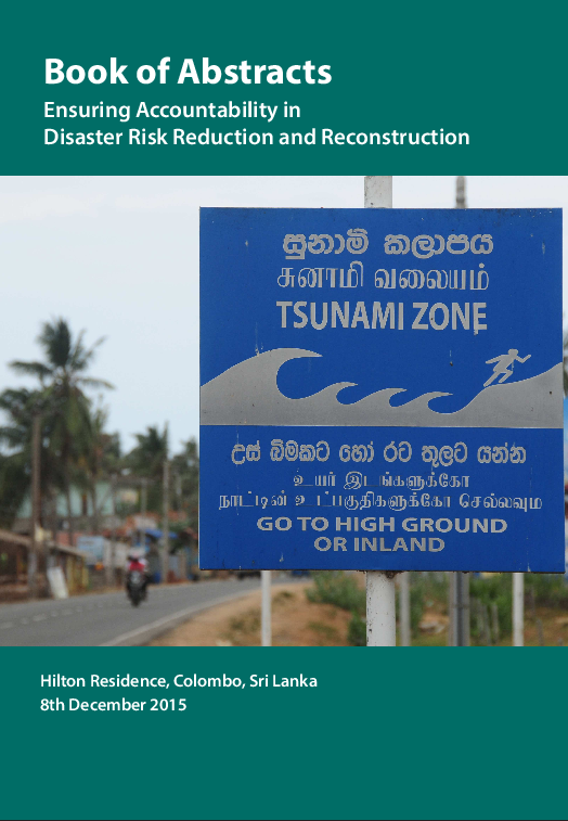 (PDF) Book of Abstracts Ensuring Accountability in Disaster Risk ...