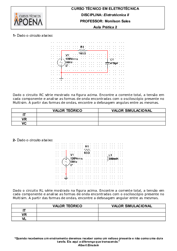 Doc Curso Técnico Em Eletrotécnica Disciplina Eletrotécnica Ii