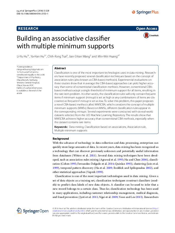 (PDF) Compact Tree for Associative Classification of Data Stream Mining