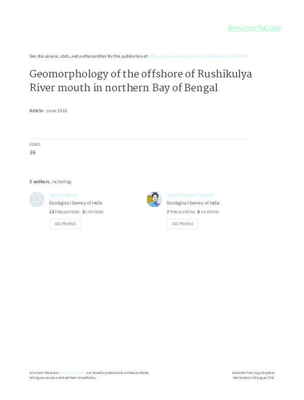 (PDF) Geomorphology of the offshore of Rushikulya River mouth in ...