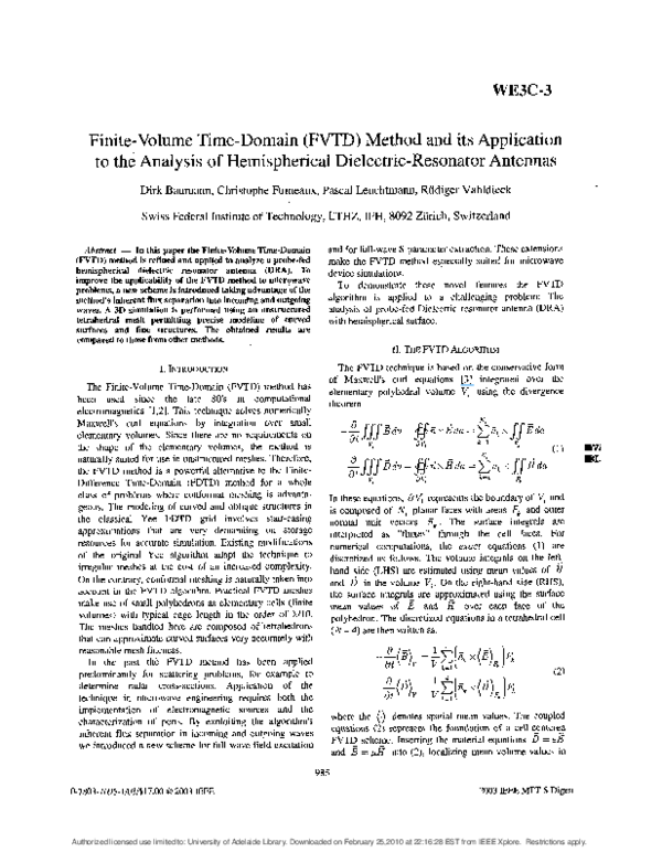 (PDF) Finite-volume time-domain (FVTD) method and its application to ...