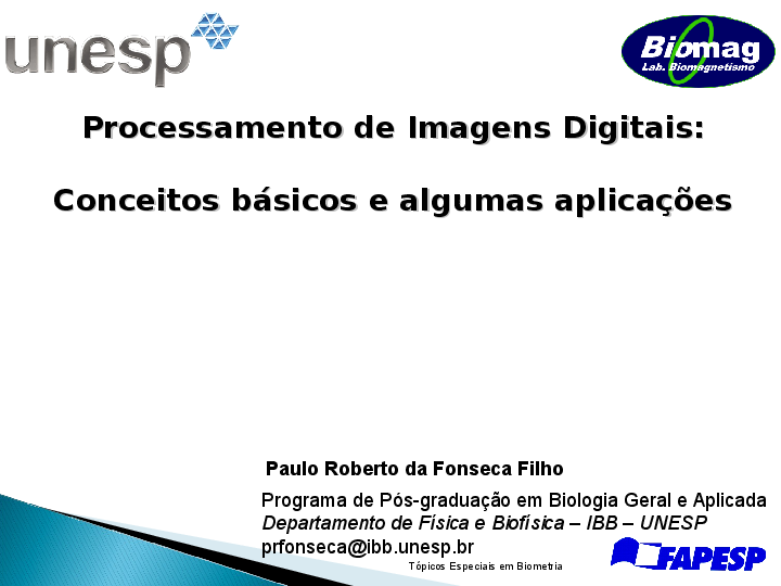 (PPT) Processamento de Imagens Digitais. Conceitos Basicos e algumas ...
