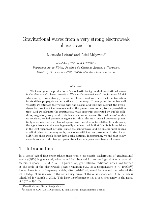 Gravitational waves from a very strong electroweak phase transition