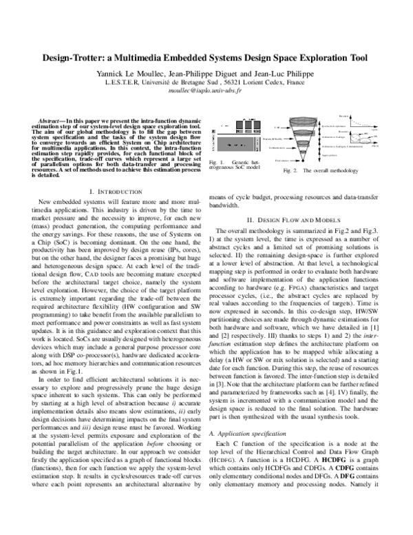 Pdf Design Trotter A Multimedia Embedded Systems Design Space Exploration Tool 