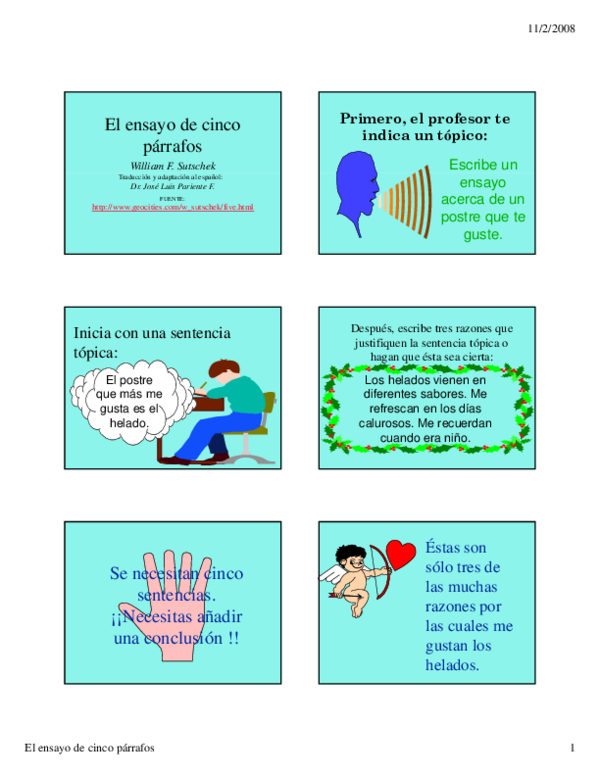 (PDF) El ensayo de cinco párrafos