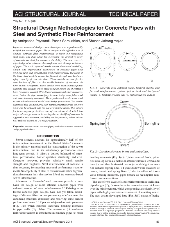 (PDF) Structural Design Methodologies for Concrete Pipes with Steel and ...
