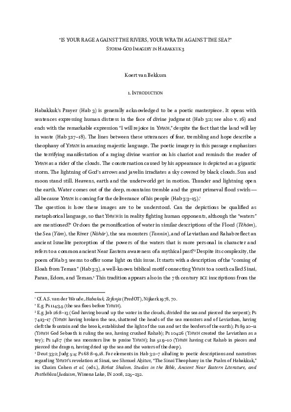 (PDF) ‘“Is Your Rage Against the Rivers, Your Wrath against the Sea ...