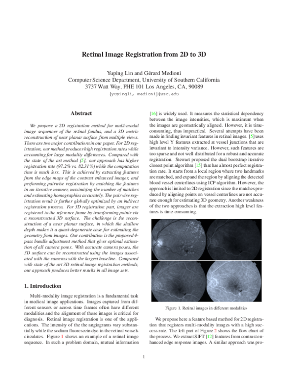 (PDF) Retinal image registration from 2D to 3D | Gérard Medioni - Academia.edu