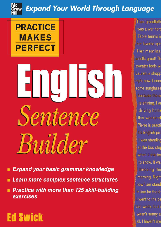 (PDF) English Sentence Builder Ed Swick