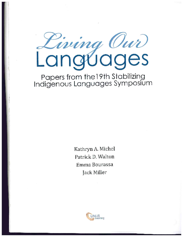 (PDF) Adult Indigenous language learning in Western Canada: What is ...