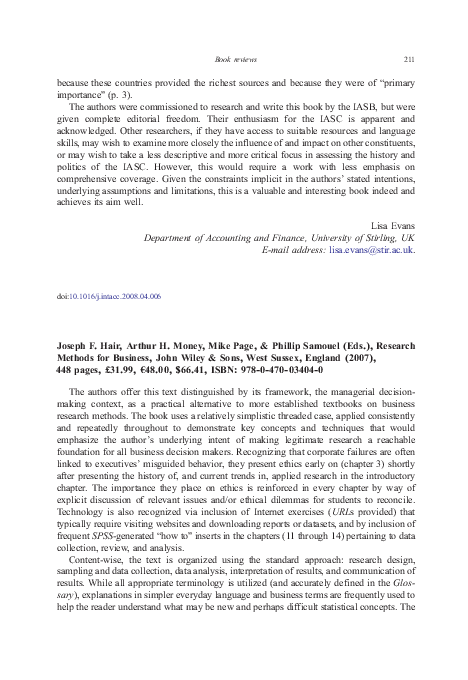 (PDF) Joseph F. Hair, Arthur H. Money, Mike Page and Phillip Samouel ...